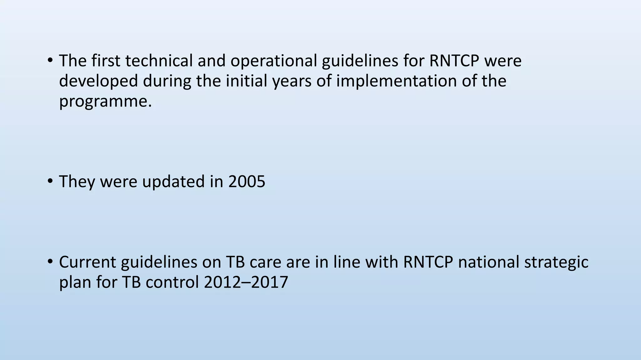 Recent changes in RNTCP Guidelines | PPTX