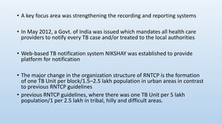 Recent changes in RNTCP Guidelines | PPTX