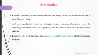 RECENT CONCEPTS IN ETIOPATHOGENESIS OF LAMENESS IN DAIRY CATTLE | PPTX