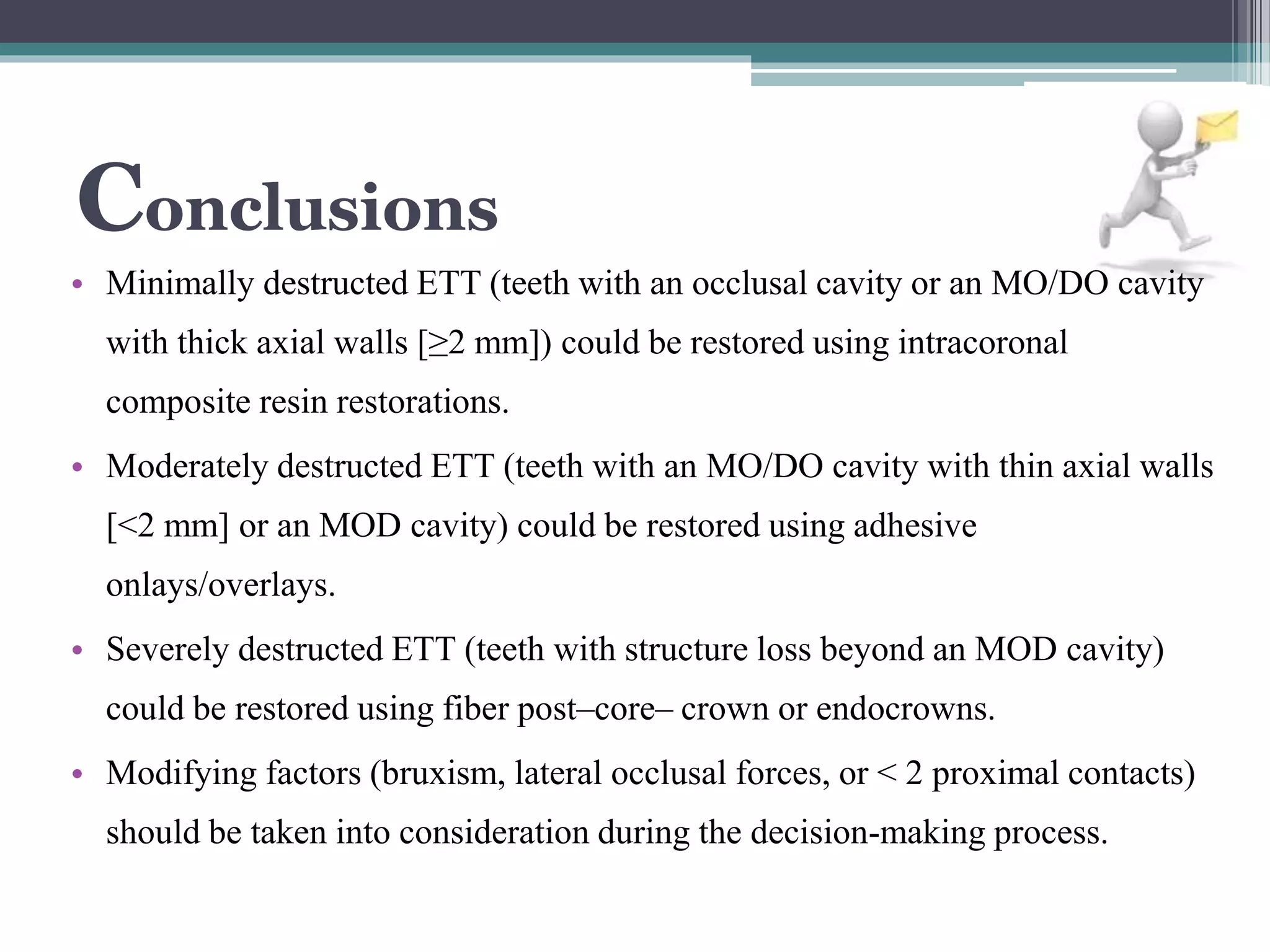 Recent concepts in post endodontic restorations | PPTX