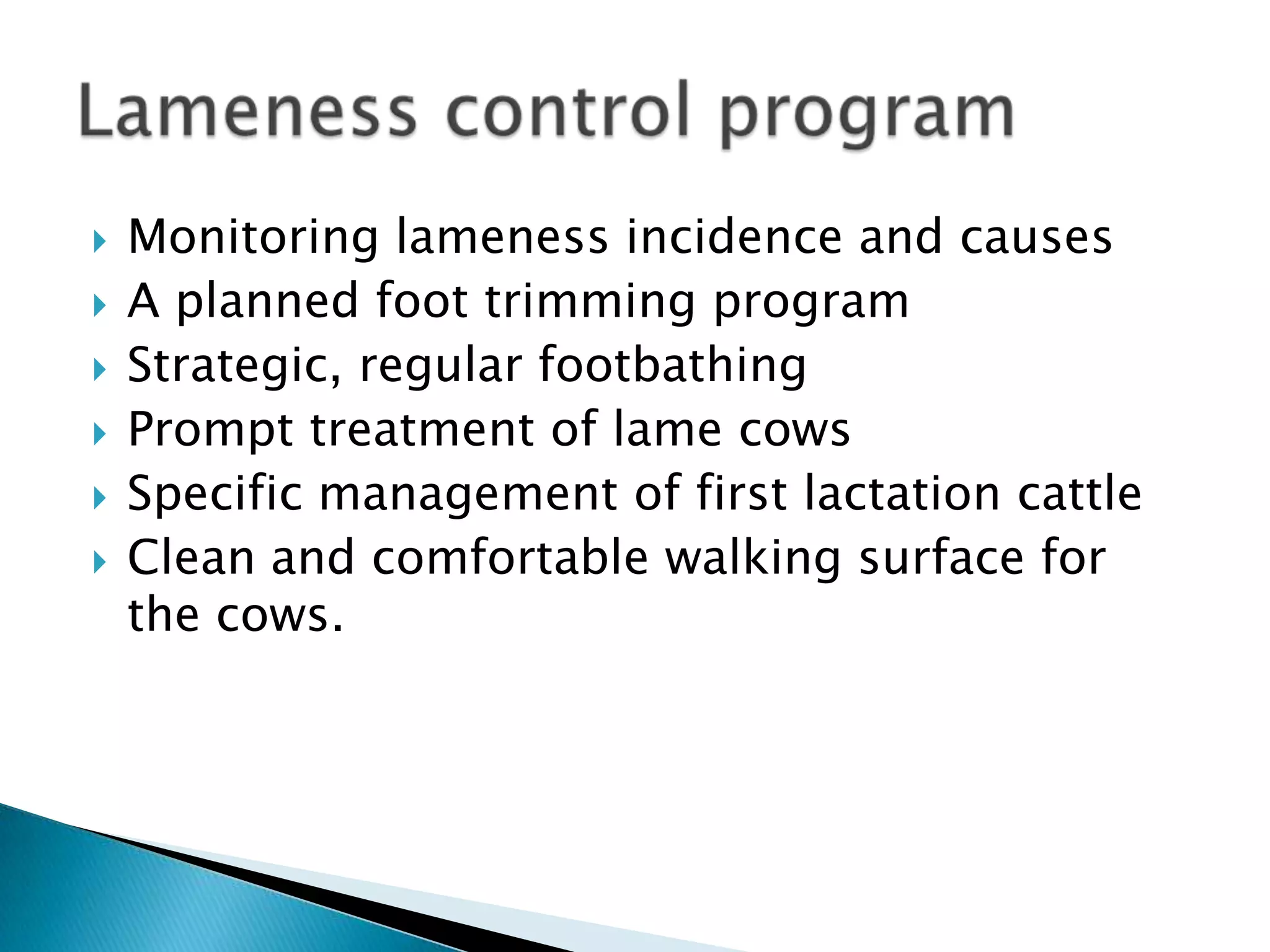Foot lameness | PPT