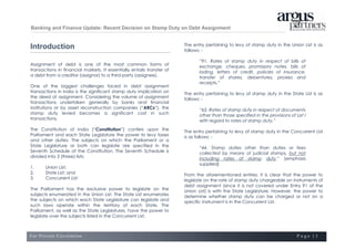 Recent Decision on Stamp Duty on Debt Assignment | PDF