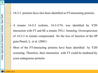Recent development in florigen concept | PPTX