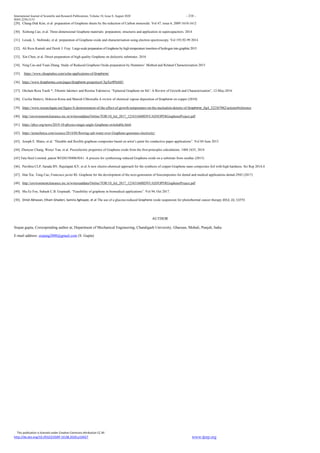 Recent development in graphene technology for multidiscilinary properties and its applications | PDF