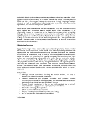 Recent development in the field of scm | DOCX