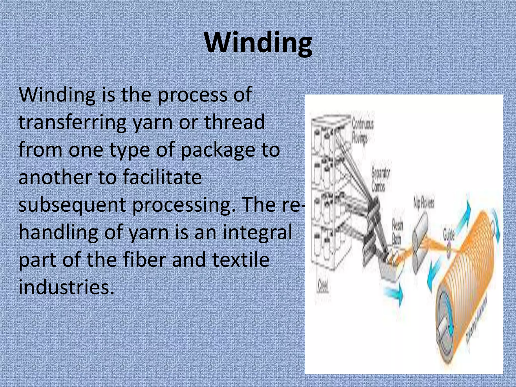 Recent development of winding machine | PPTX