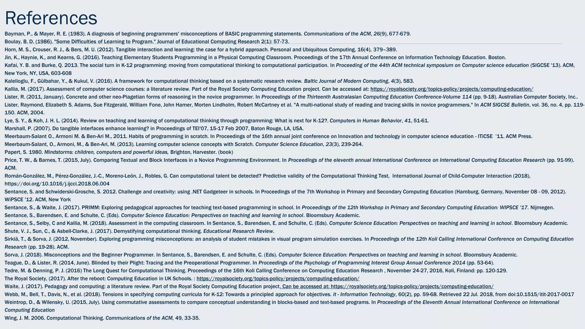 Recent developments in CS education research Jul 18 | PDF | Programming Languages | Computing