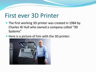 Gail 3d printing | PPTX | 3-D Graphics | Computer Software and Applications