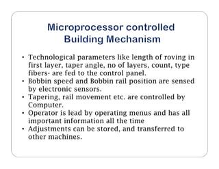 Recent developments in speed frame | PDF
