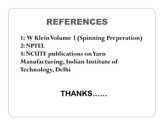 Recent developments in speed frame | PDF