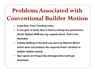 Recent developments in speed frame | PDF