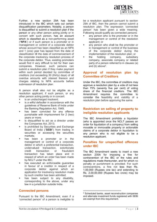 Recent Developments In The IBC Regime | PDF