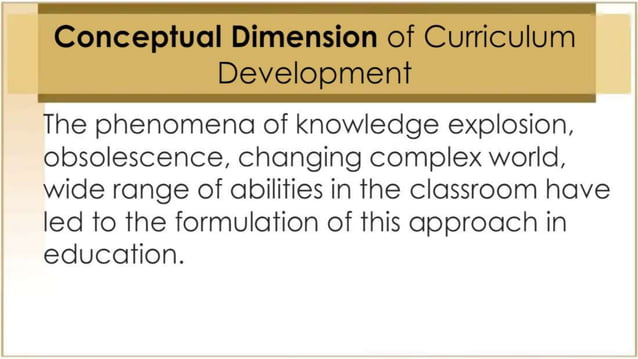 Recent Dimensions in Curriculum Development.pptx | Professional School ...