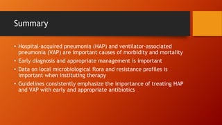 Recent evidence and guidelines in the management of nosocomial ...