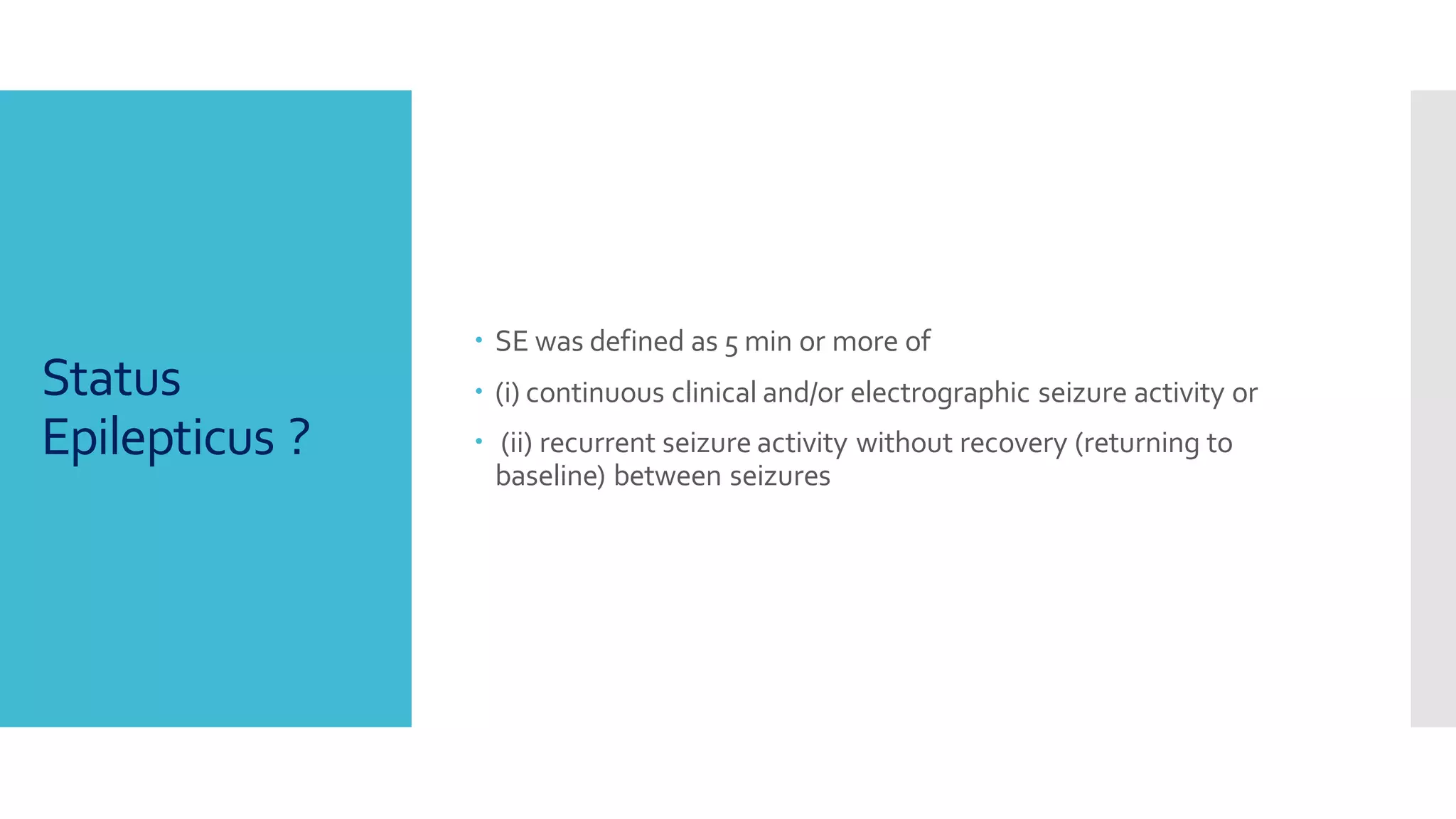 Recent guidelines for management of status epilepticus | PDF
