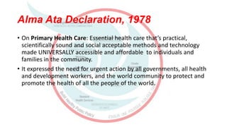 Recent health promotion global declaration | PPTX