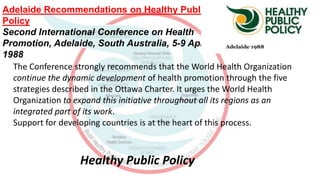 Recent health promotion global declaration | PPTX