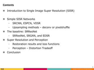 Recent Progress on Single-Image Super-Resolution | PPT