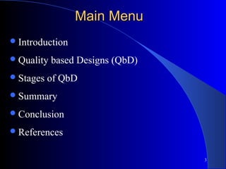 Quality by Designs | PPT