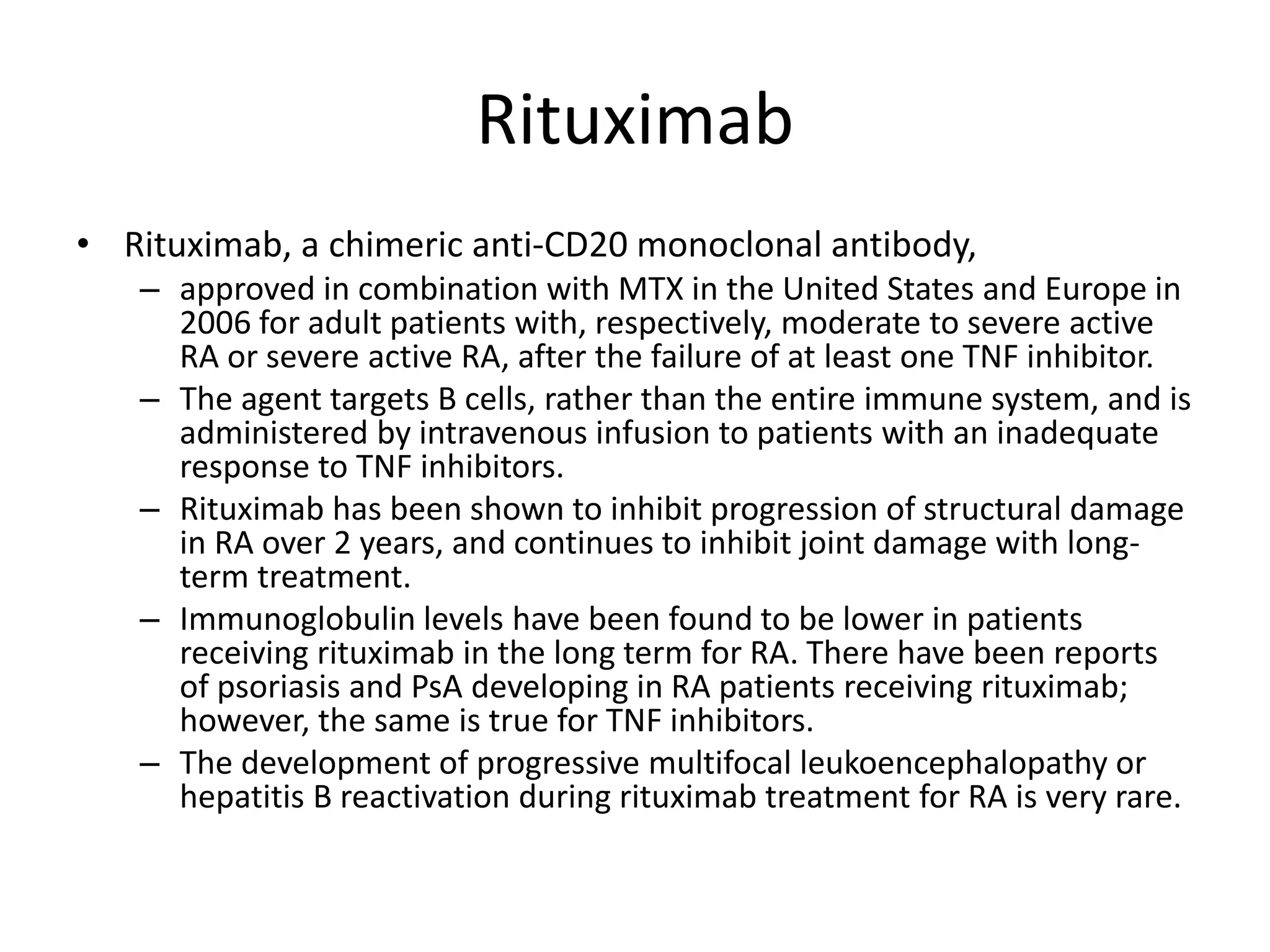 RECENT ADVANCES IN TREATMENT OF RHEUMATOID ARTHRITIS | PPTX