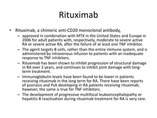 RECENT ADVANCES IN TREATMENT OF RHEUMATOID ARTHRITIS | PPTX