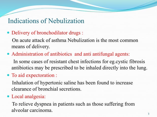 Recent recommendation for nasal nebulization | PPTX | Lung and Respiratory Health | Diseases and ...