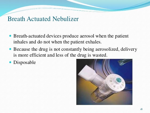 Recent recommendation for nasal nebulization