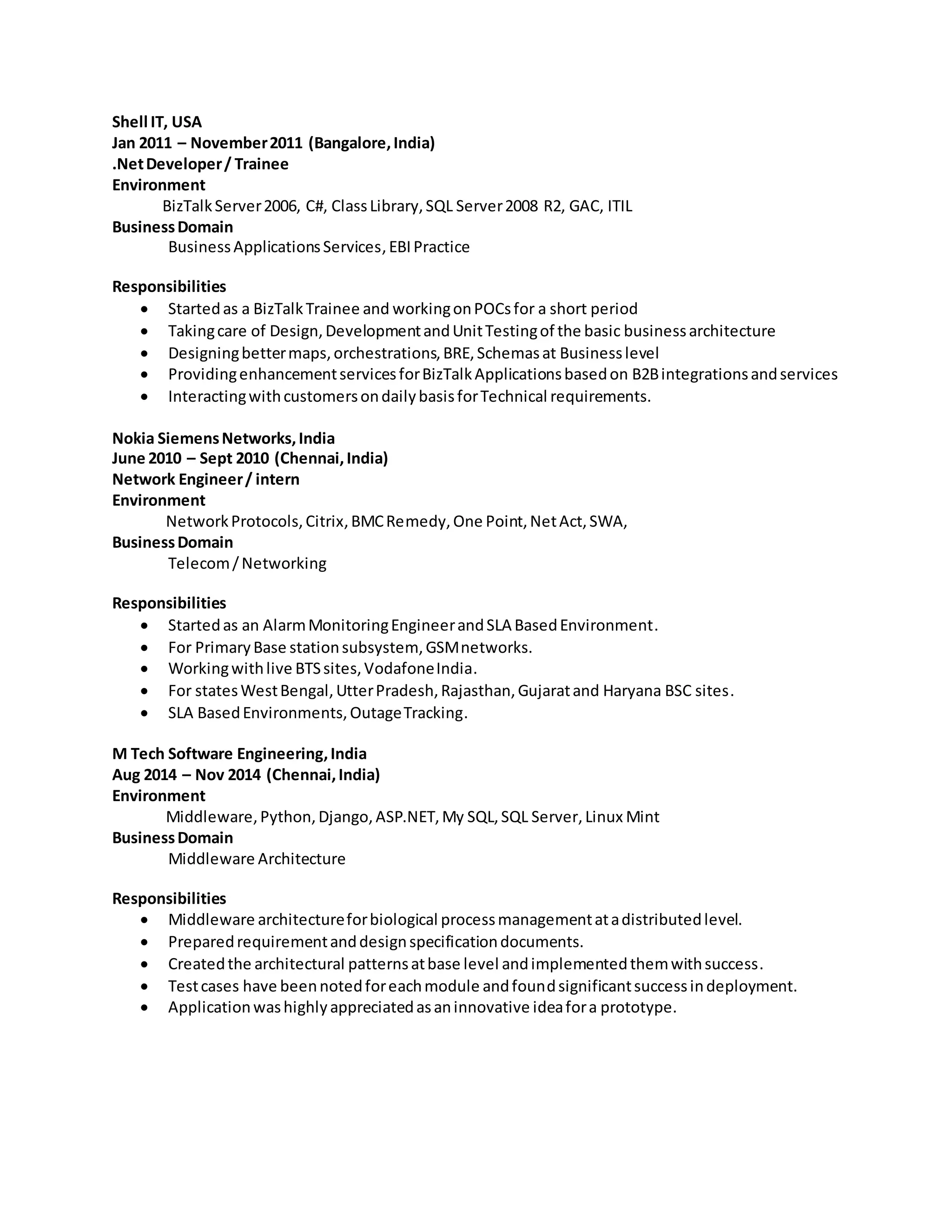 Recent resume | DOCX