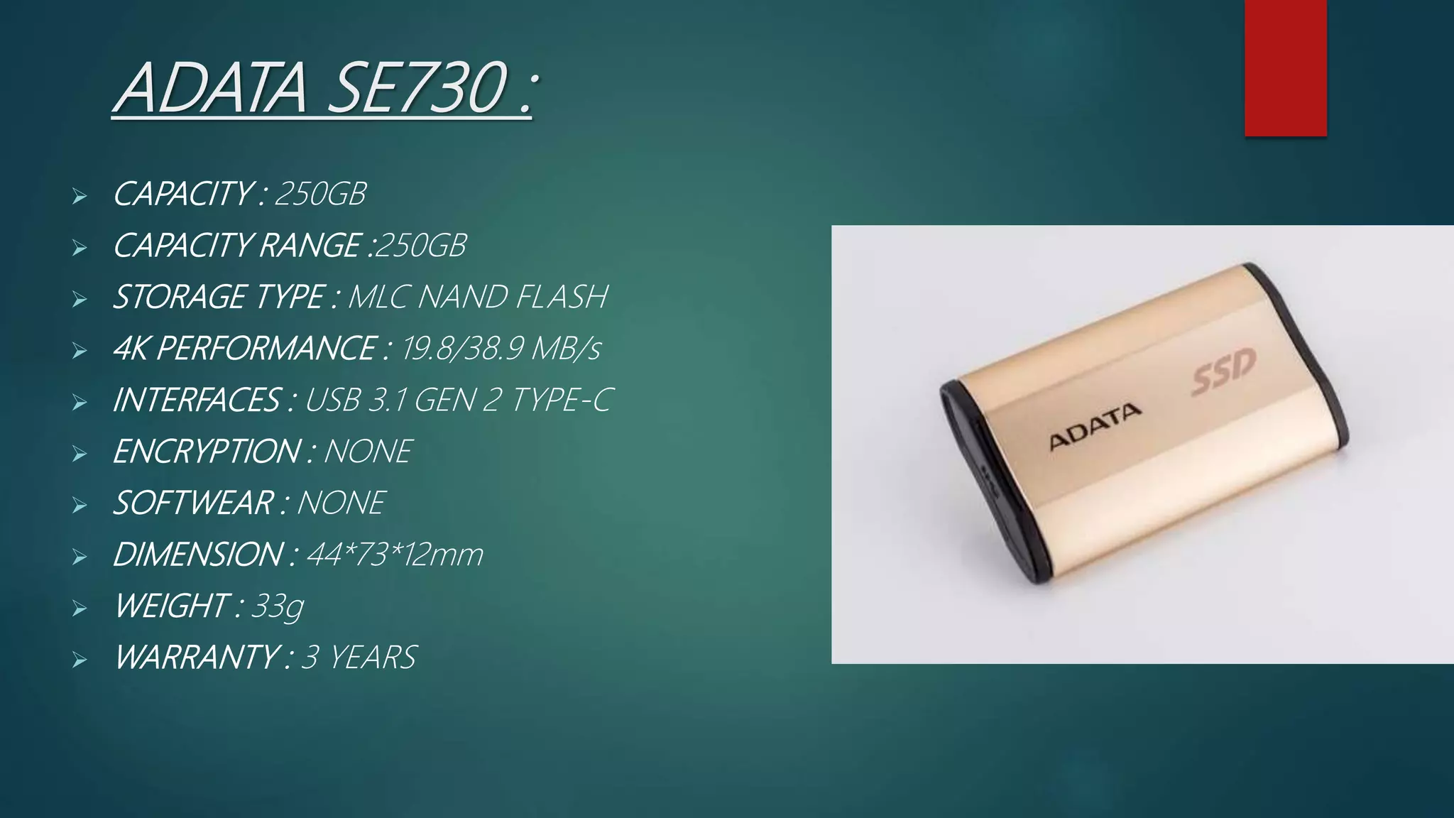 Recent storage devices, their capacity &reliability | PPT