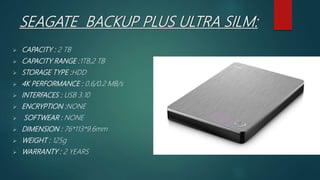 Recent storage devices, their capacity &reliability | PPT