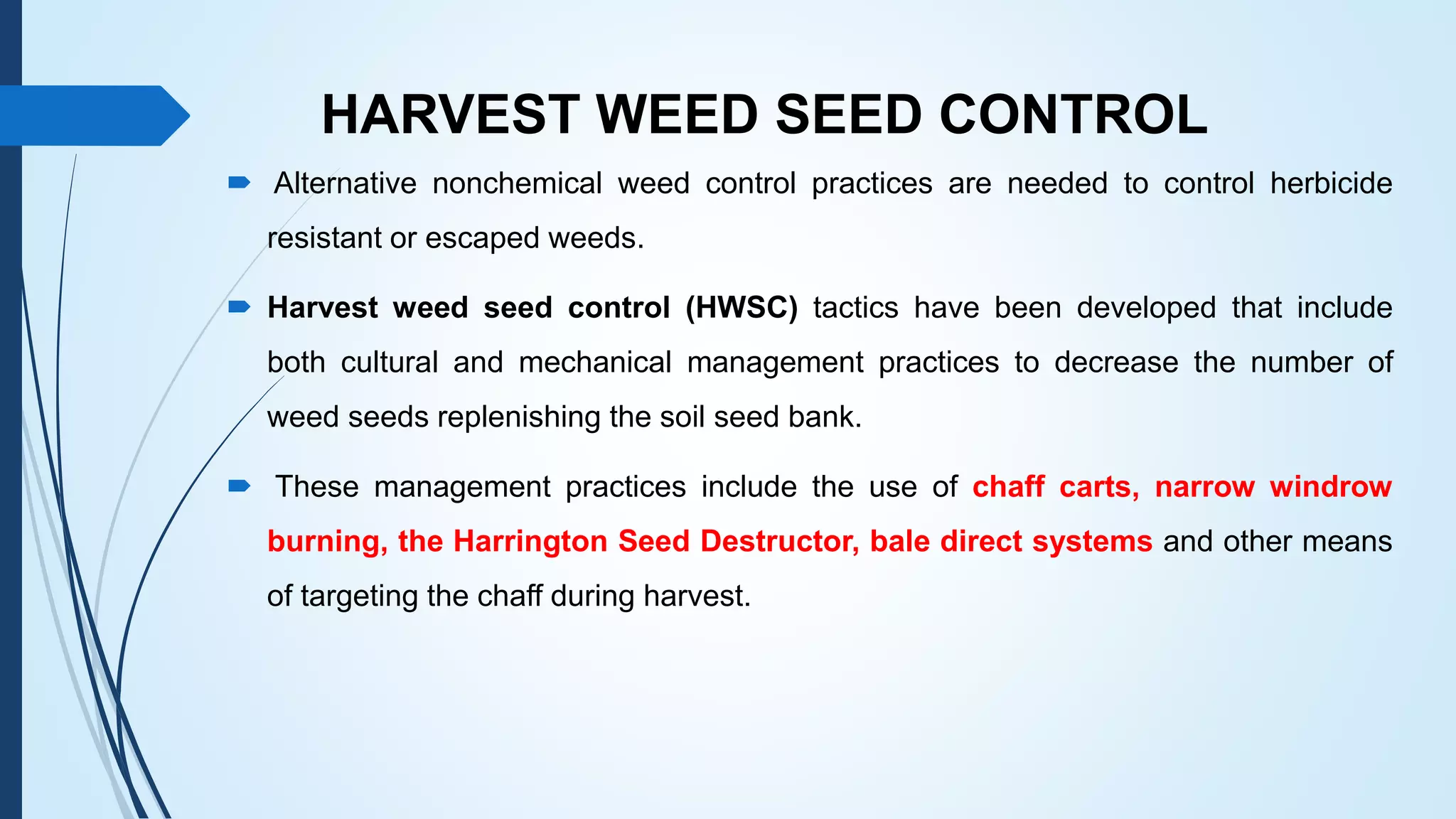 Recent techniques and Modern tools in weed management | PPTX