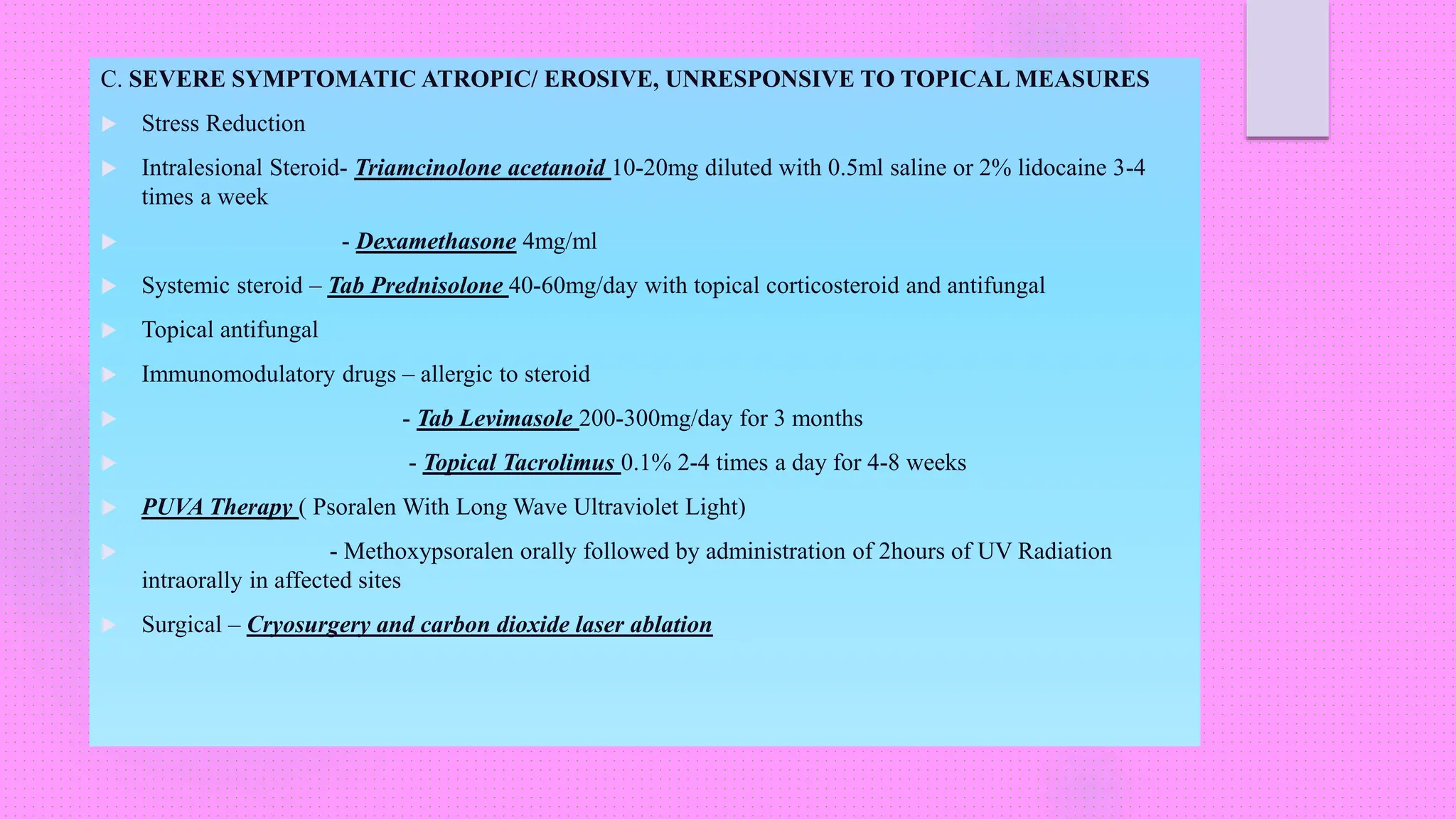 RECENT TREATMENT MODALITIES FOR ORAL COMMON MUCOSAL LESIONS.pptx