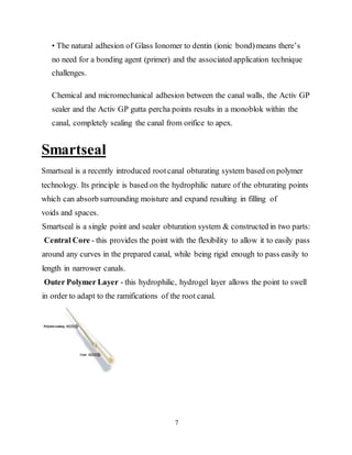 Recent trend in obturation materials | DOCX