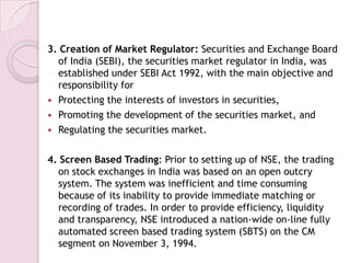 Recent trends and development in Securities Market | PPTX