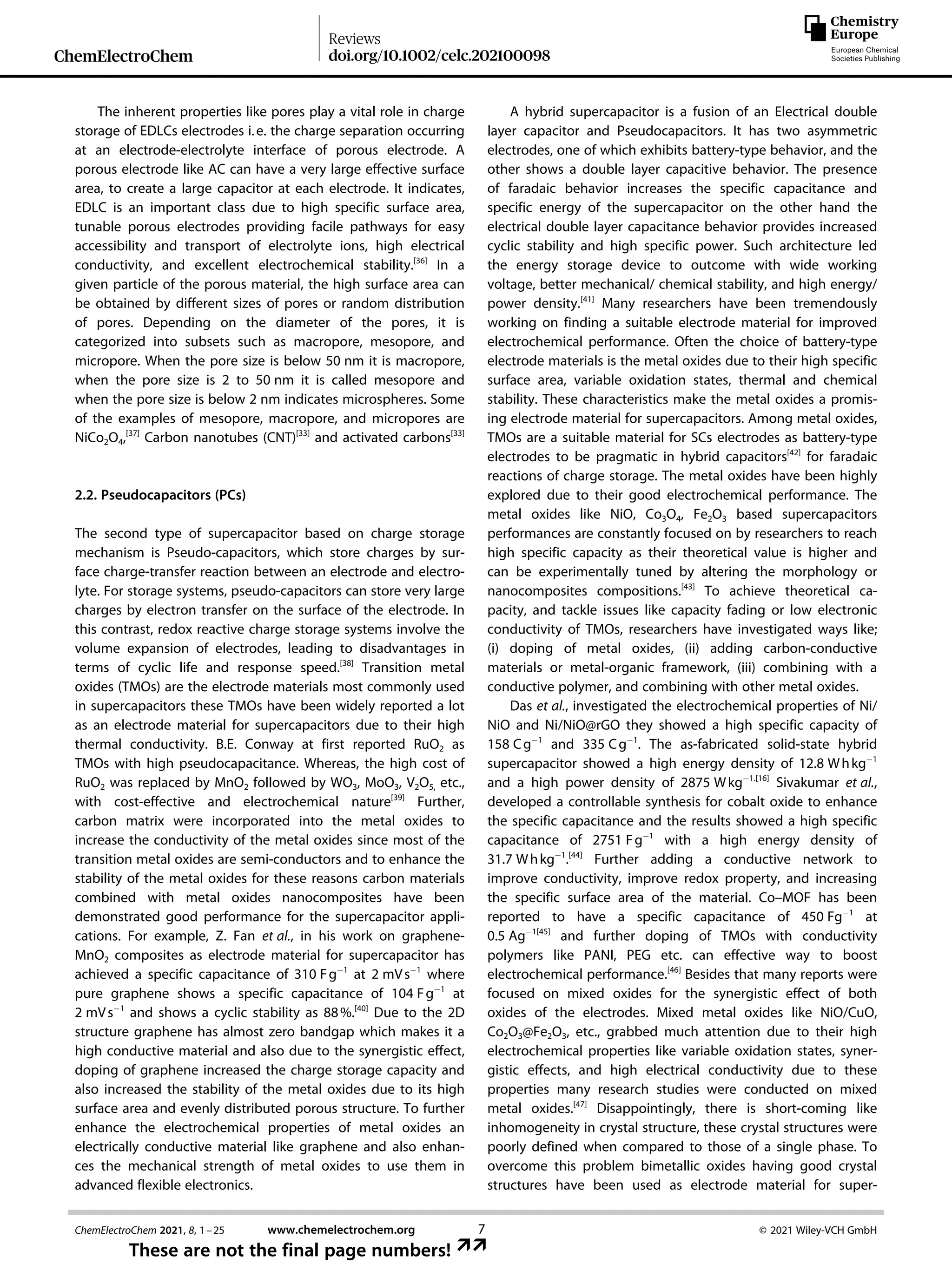 Recent Trends in Bimetallic Oxides and Their Composites as Electrode ...