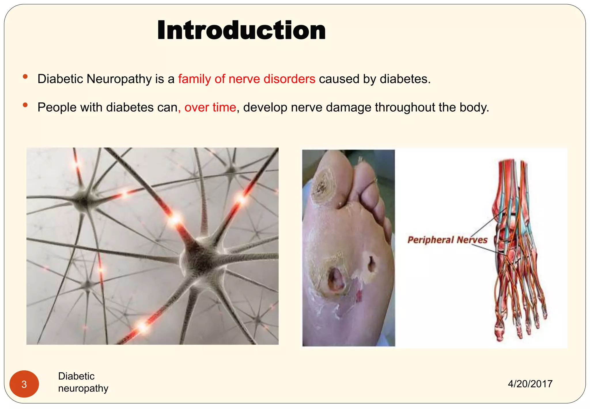 Recent trends in diabetic neuropathy research vishnu copy | PPT