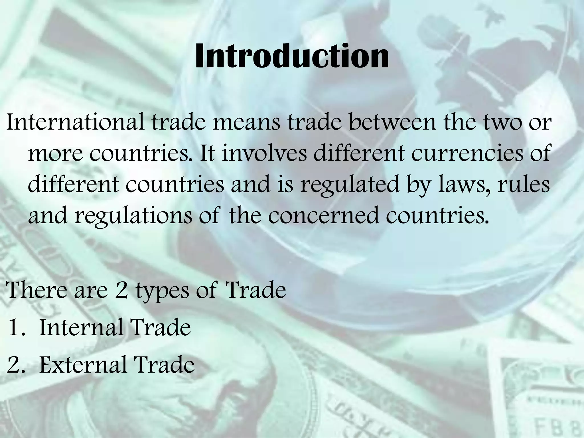 Recent trends in foreign trade in india | PPTX