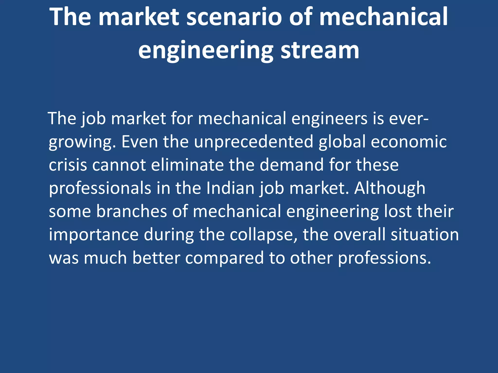 Recent trends in mechanical engineering | PPTX