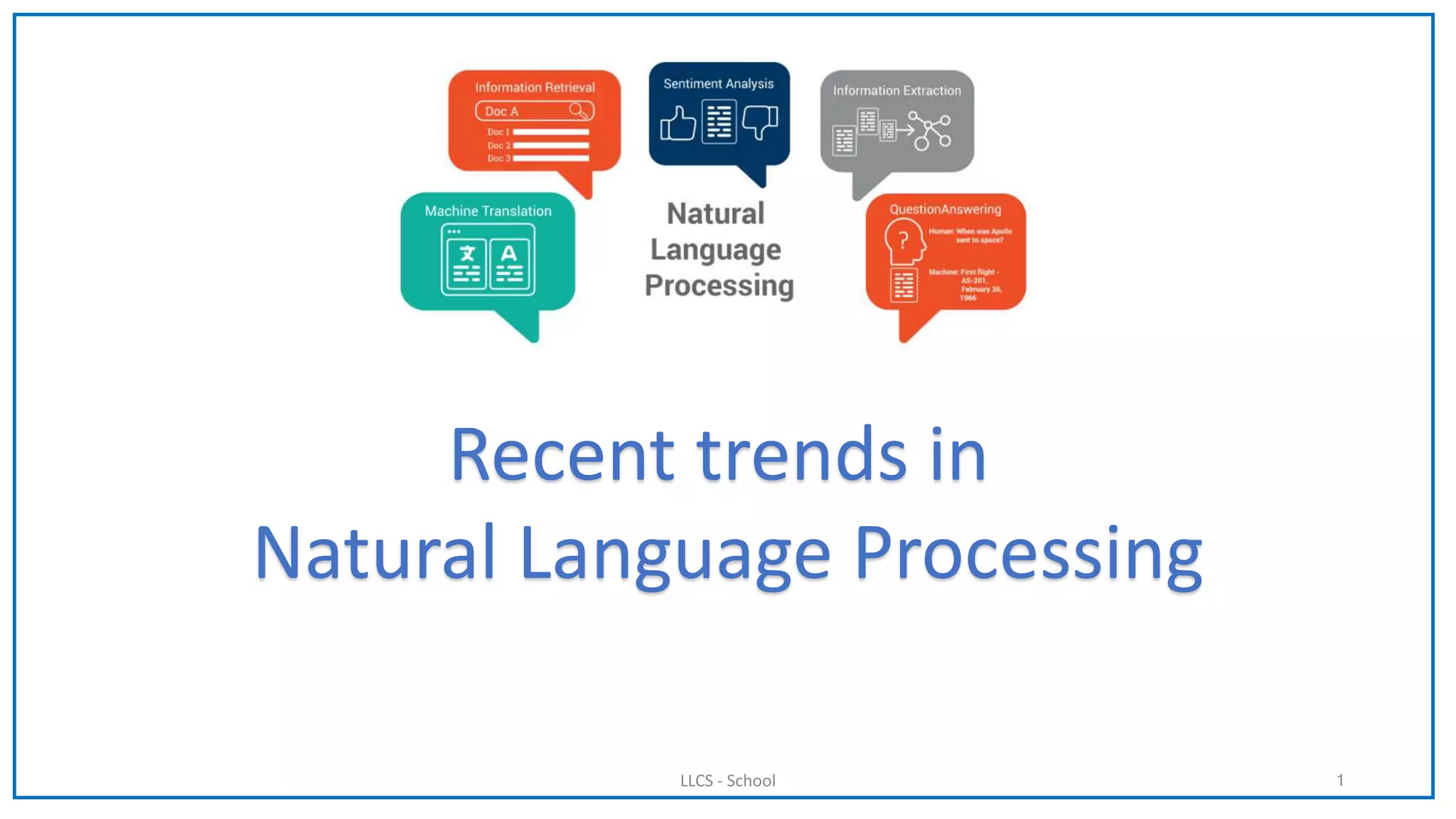 Recent trends in natural language processing | PPTX