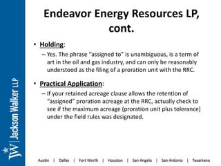 Recent Trends in Oil & Gas Litigation | PPTX