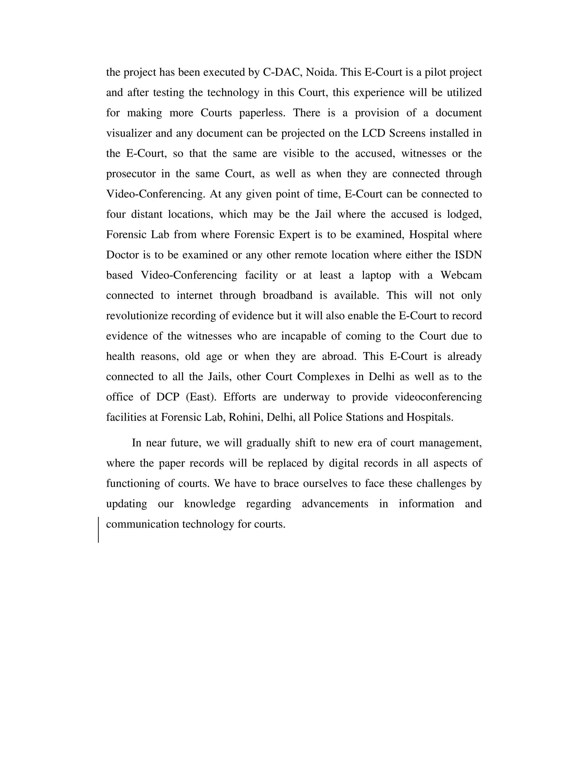 Recent trends in use of ict in courts | PDF