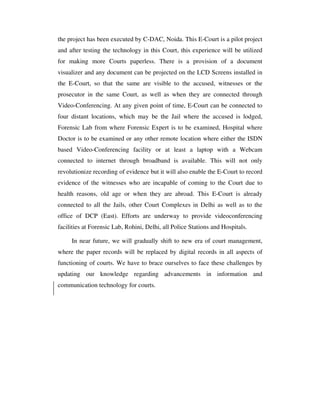 Recent trends in use of ict in courts | PDF