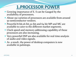 RECENT TRENDS or ADVANCES IN EMBEDDED SYSTEMS.pptx | Programming Languages | Computing