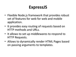 Introduction to MERN Stack | PPT