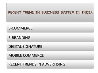 Recent trends in business | PPTX