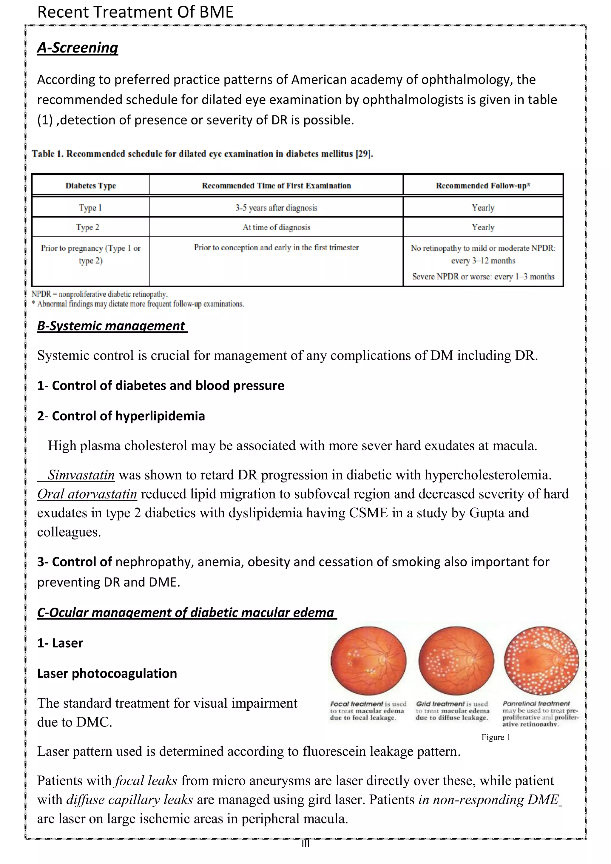 Recent Treatment of DME | PDF