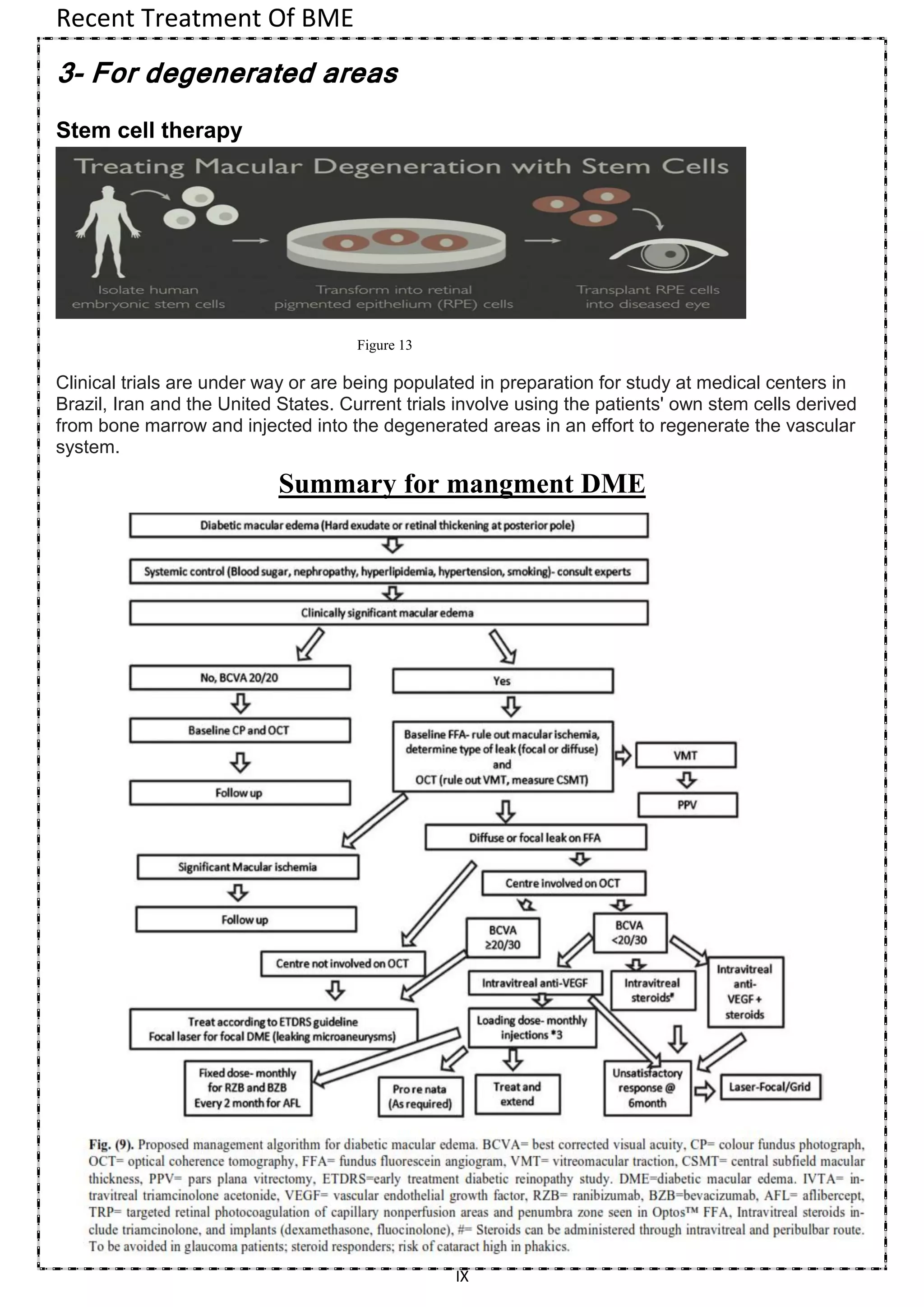 Recent Treatment of DME | PDF