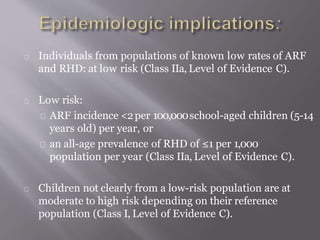 Recent update in acute rheumatic fever 2018 | PPT