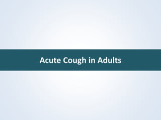 Recent update on management of chronic cough.pptx