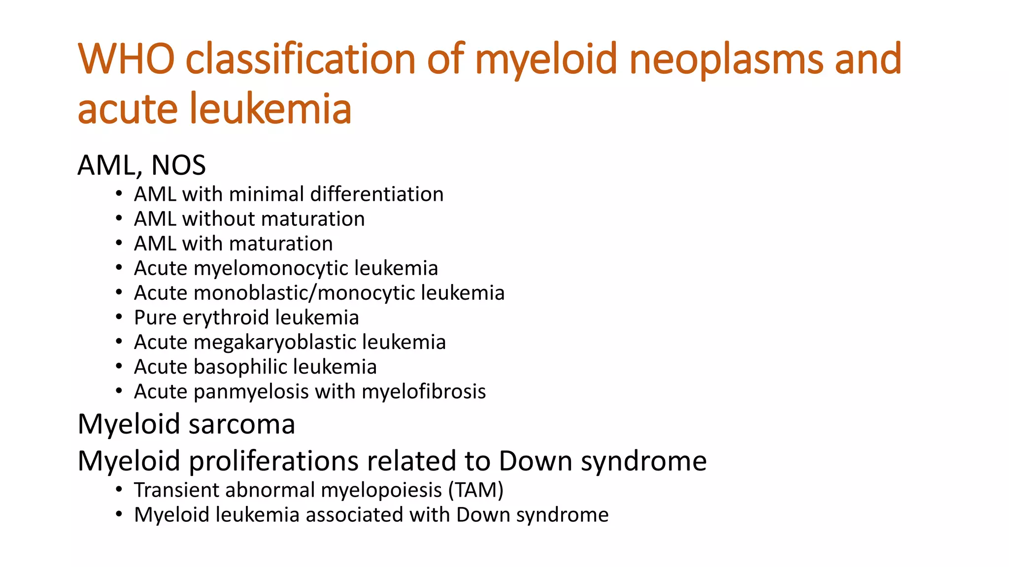 Recent updates in classification of mds and myeloid neoplasm | PPT